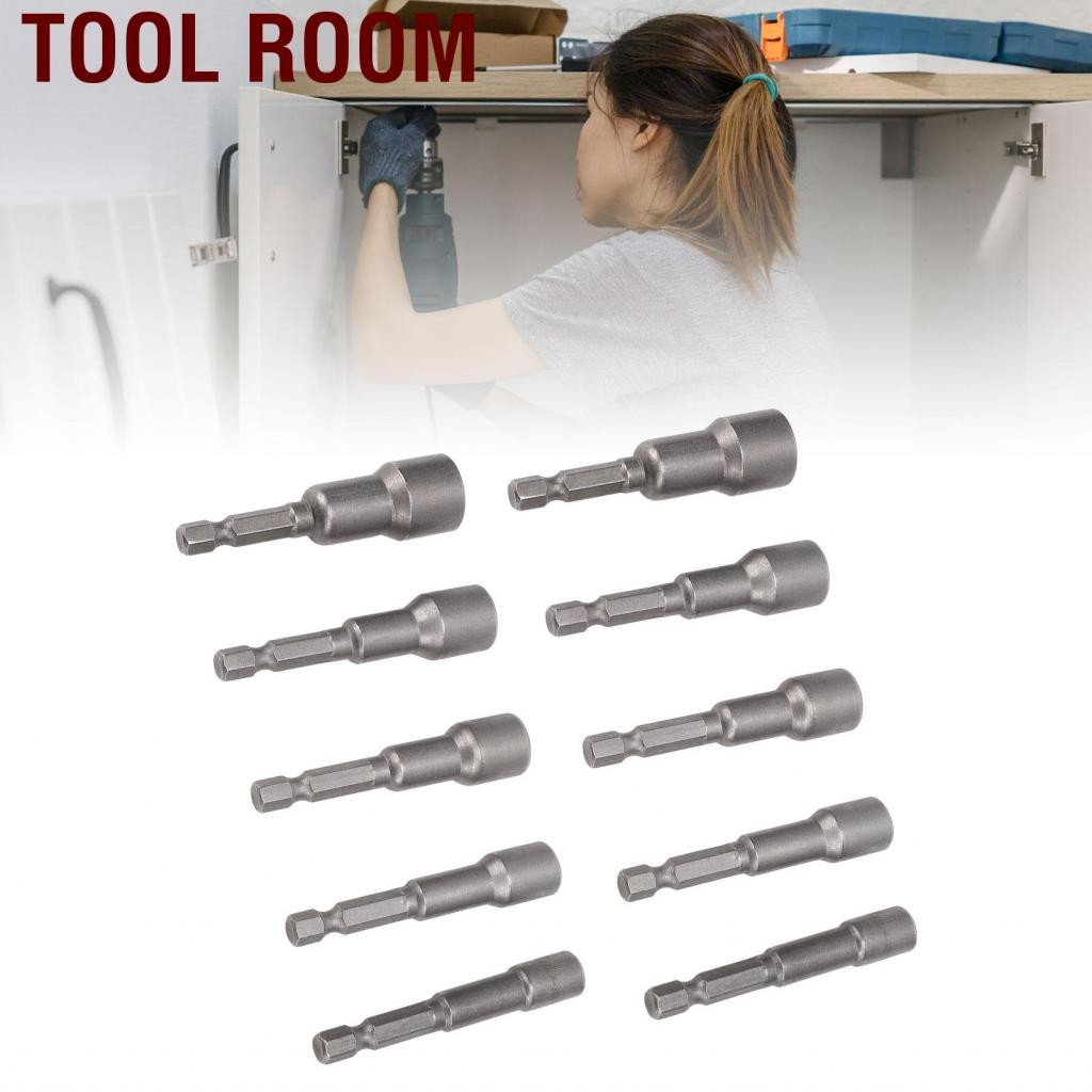 Tool Room Hex Shank Magnetic Sockets Head เจาะ ชุดซ็อกเก็ตบิต 1/4in ...