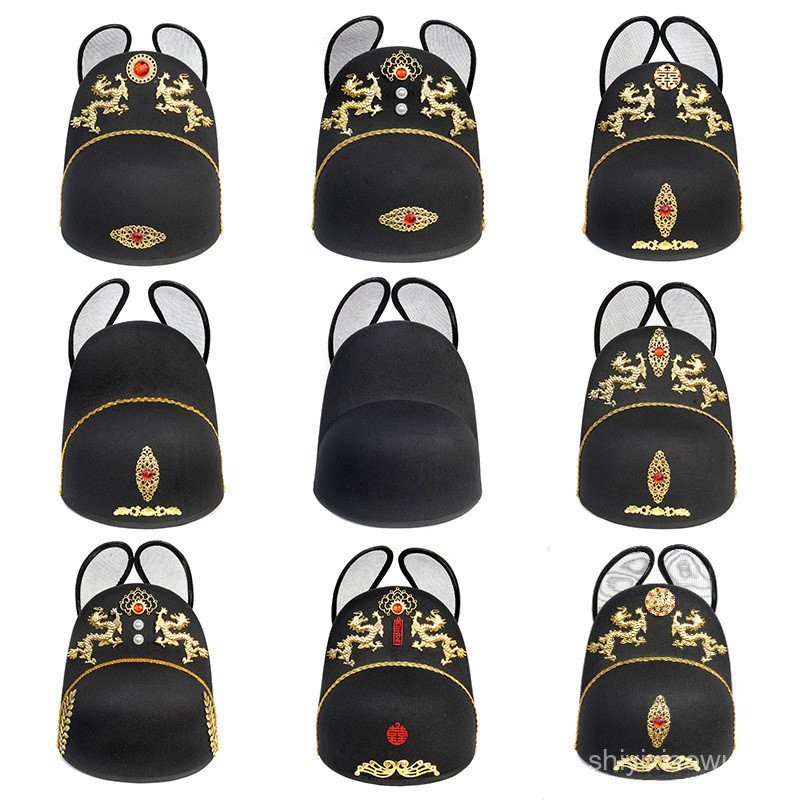 หมวก Wusha Ming Wing Shan Crown หมวก Hanfu สไตล์โบราณหมวกเจ้าบ่าวสไตล์ ...