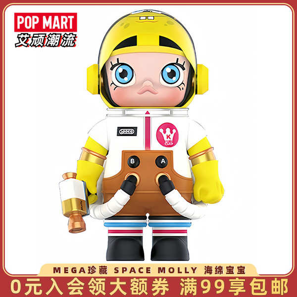 Popmart POPMART 400% MEGA Collection Series 1,000% MOLLY SpongeBob ...