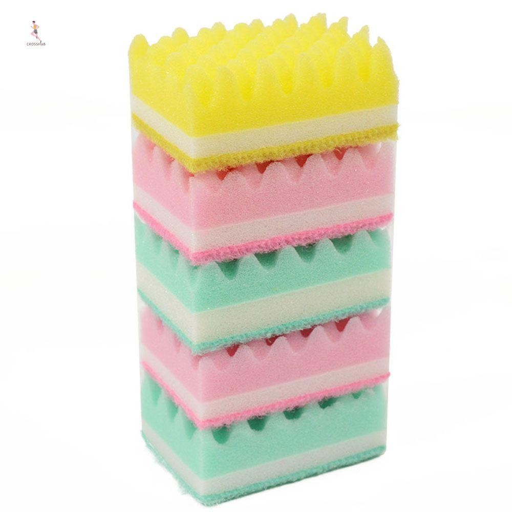 Cross Wave Sponge Soft 5 ชิ้น/แพ็คสีสุ่ม Lovely Home Essential | Shopee ...