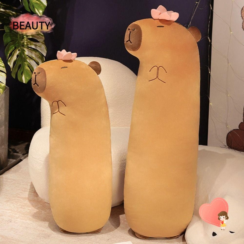 Beauty Capybara Fluffy Sleepping หมอน, ตุ๊กตาตุ๊กตายาว Capybara ตุ๊กตา ...
