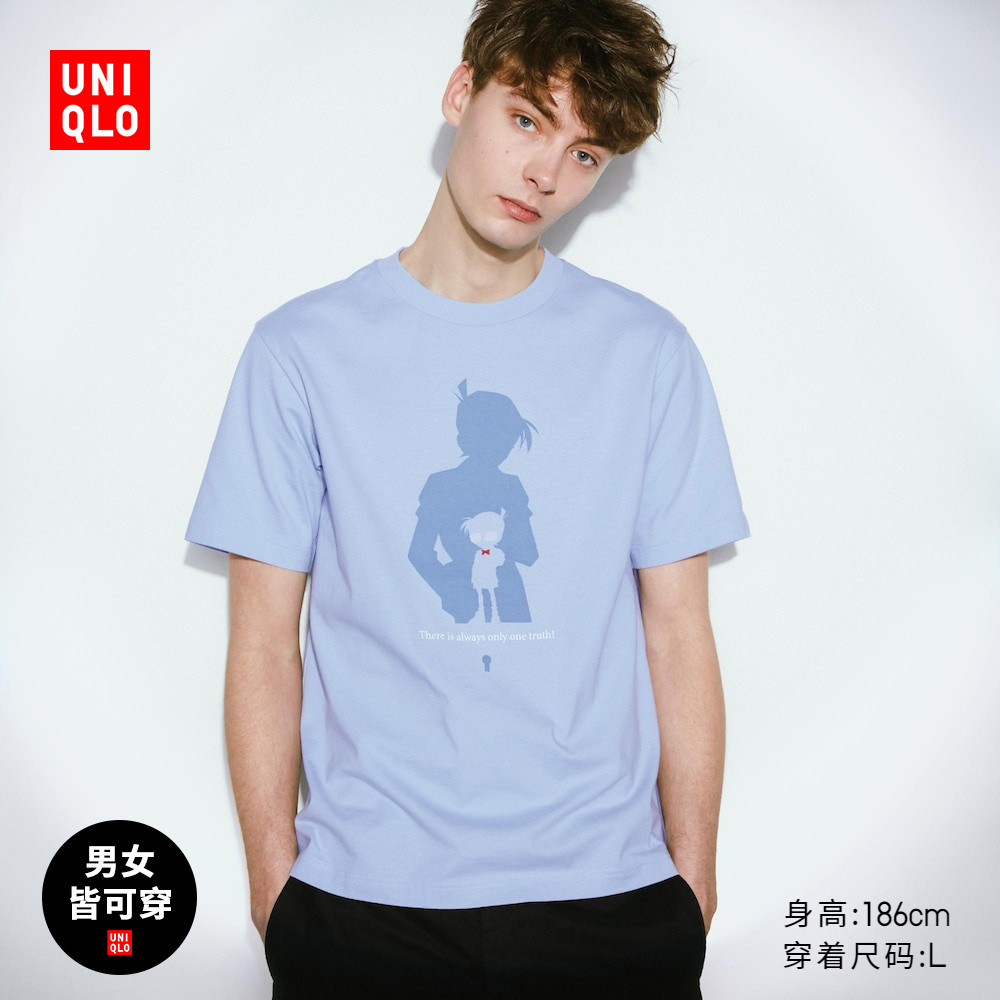Uniqlo Detective Conan Co branded Mens/Women/(UT) ตัวละครใหม่พิมพ์เสื้อ ...