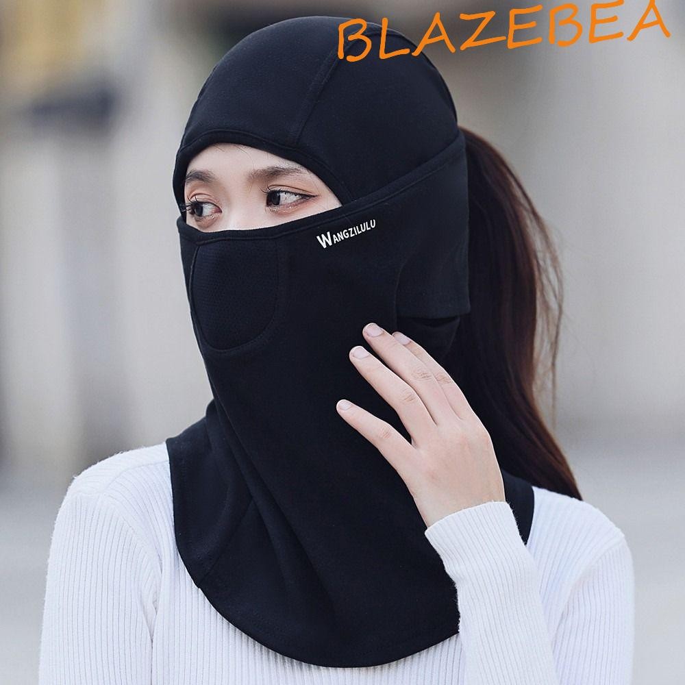 Blazebea หมวกไหมพรม, หมวกบีนนี่กันลมกันความเย็น, ผ้าพันคอระบายอากาศ การหักหลายหูป้องกันหน้ากาก ...