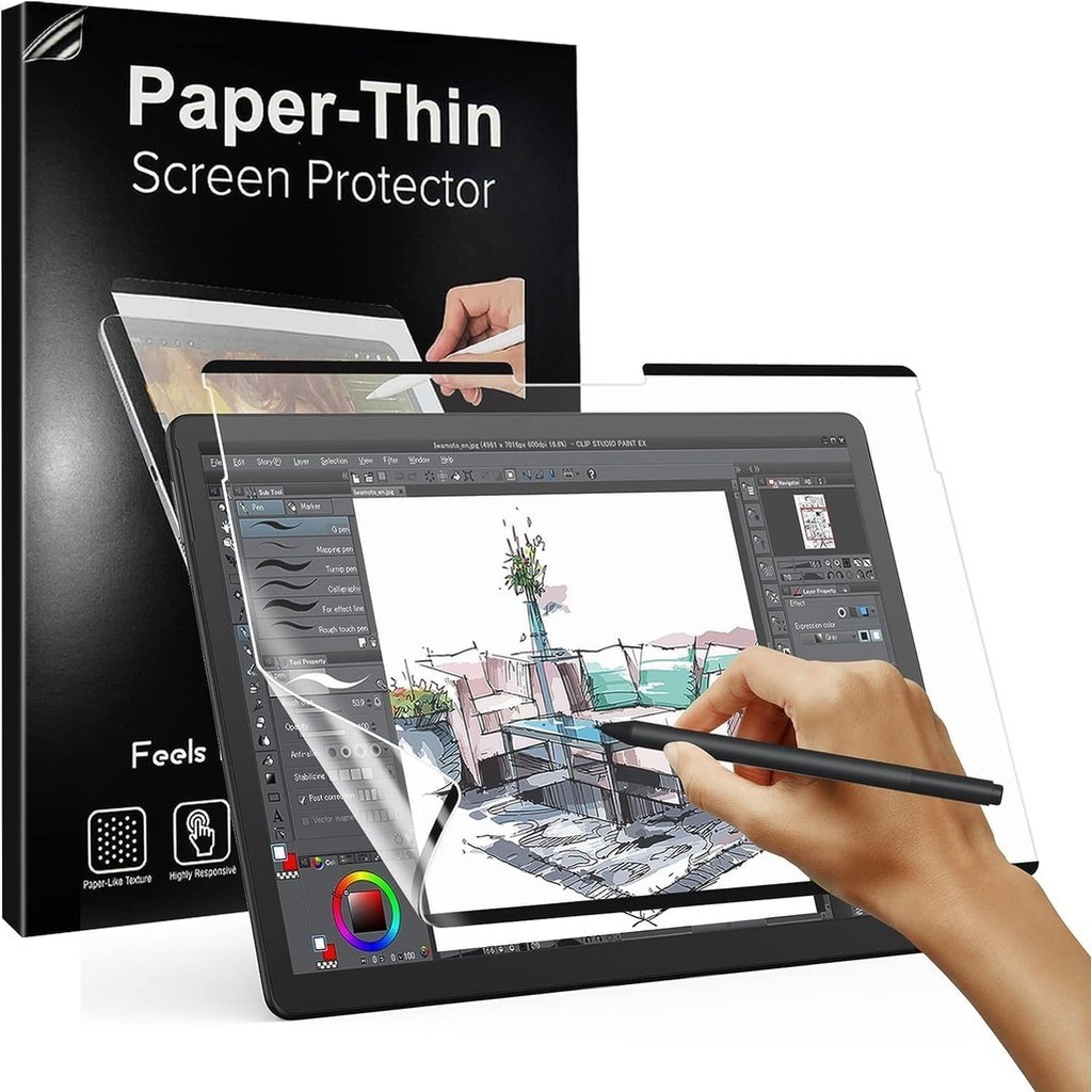 MICROSOFT กระดาษรู้สึกreusable Magnetic Screen Protectorสําหรับ ...