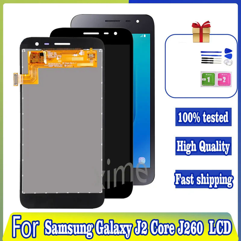 5.0 "LCD สําหรับ Samsung Galaxy J2 Core J260 J260F/DS J260M จอแสดงผล ...