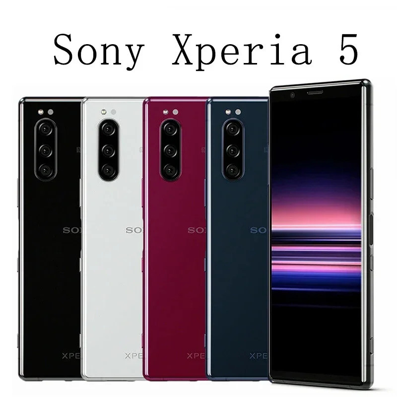 ปลดล็อค Sony Xperia 5 J8210 J9210 เวอร์ชั่นญี่ปุ่น 6G 64GB/128GB ROM 12MP 6.1" 4G LTE Snapdragon ...