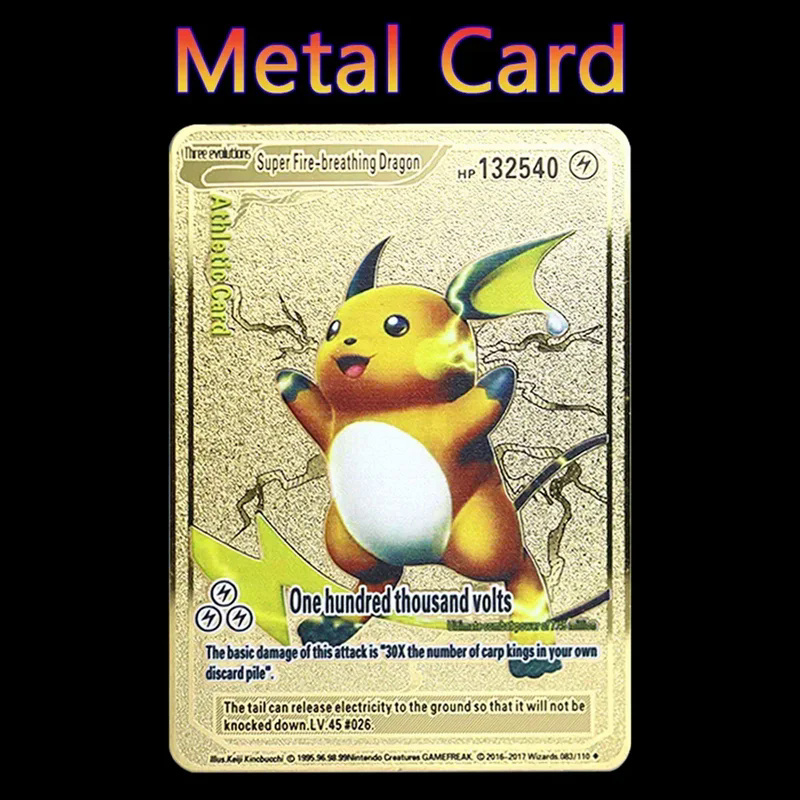 Pokemon 183200 Points High Mach Pikachu Charizard Mewtwo Gold Black ...