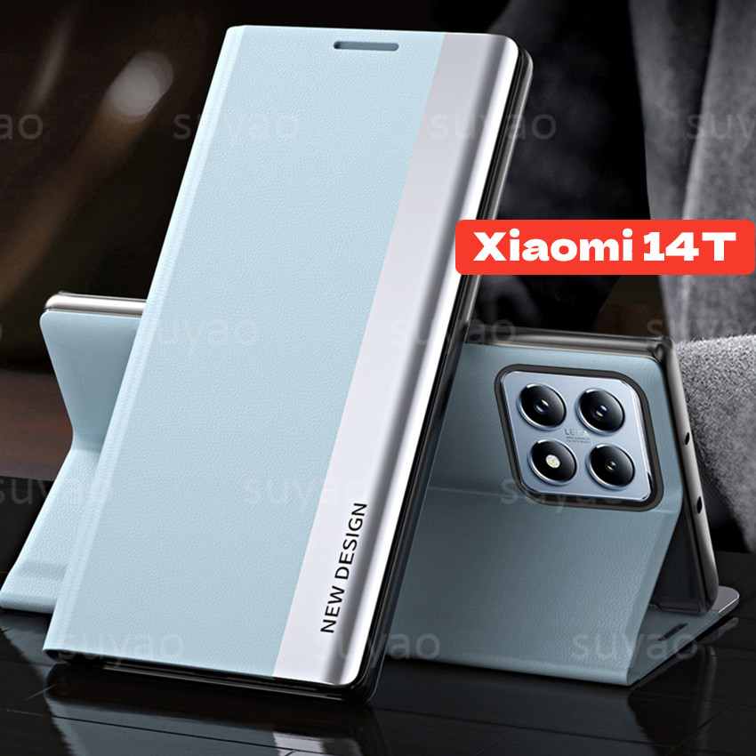 สําหรับ Xiaomi 14T Pro 14TPro Mi 2024 เคสโทรศัพท์หรูหราผู้ถือขาตั้ง ...