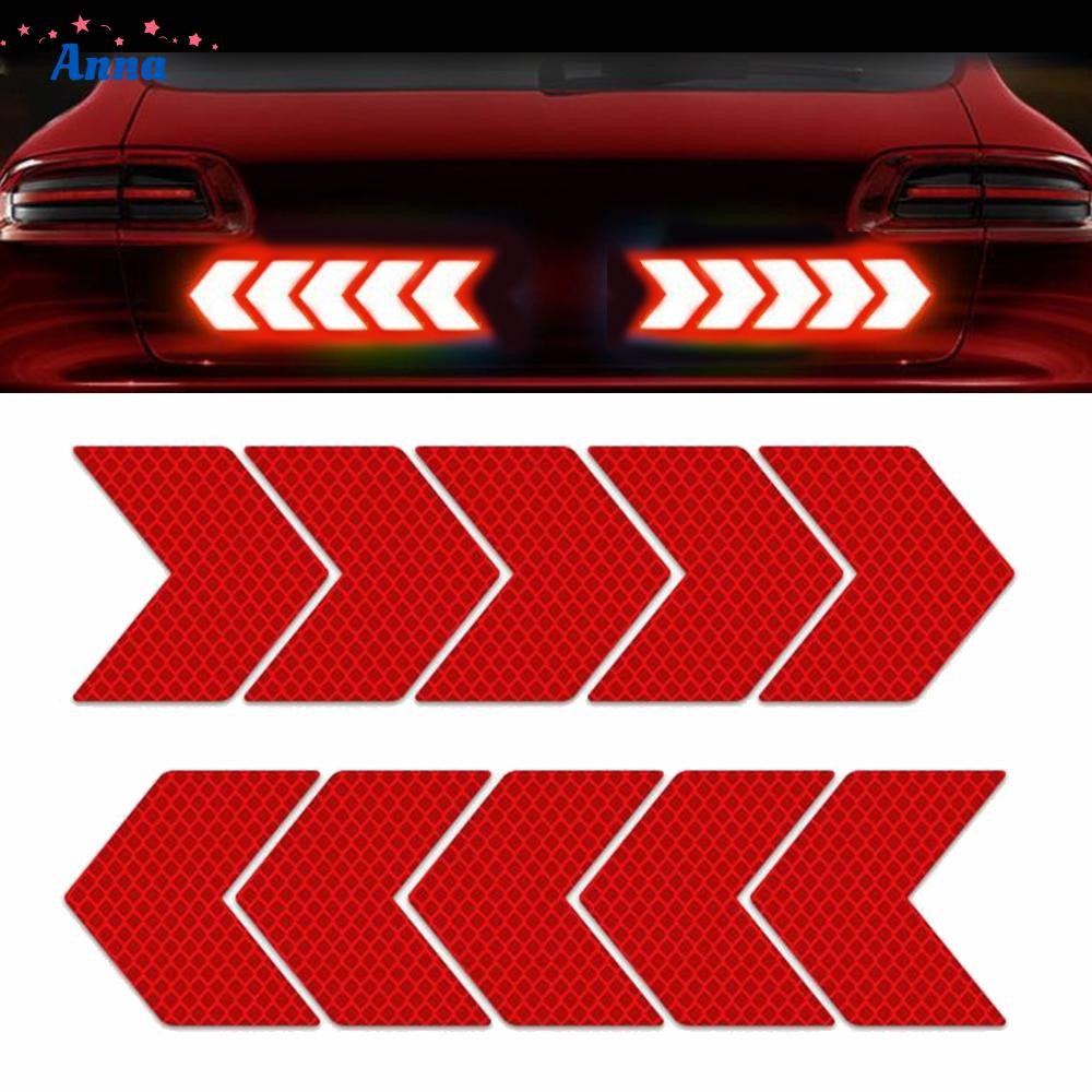 【Anna】Car reflector PVC 4.5*4.5cm Auto Warning Bumper Truck Reflector ...