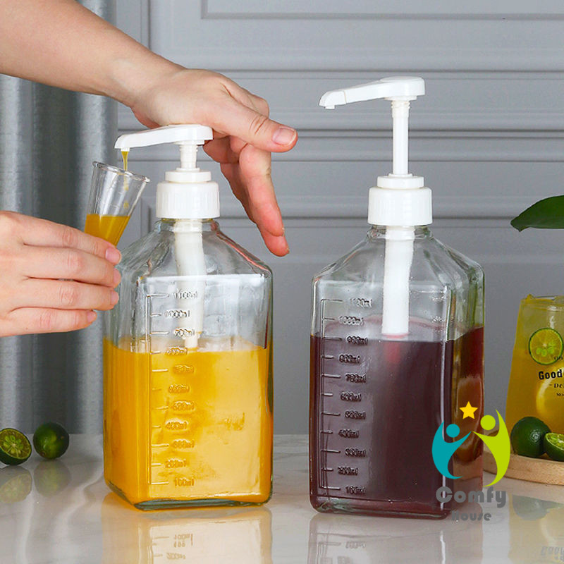 Comfy ขวดหัวปั้ม ขวดน้ำเชื่อม ขวดน้ำมัน 10 cc syrup bottle | Shopee ...