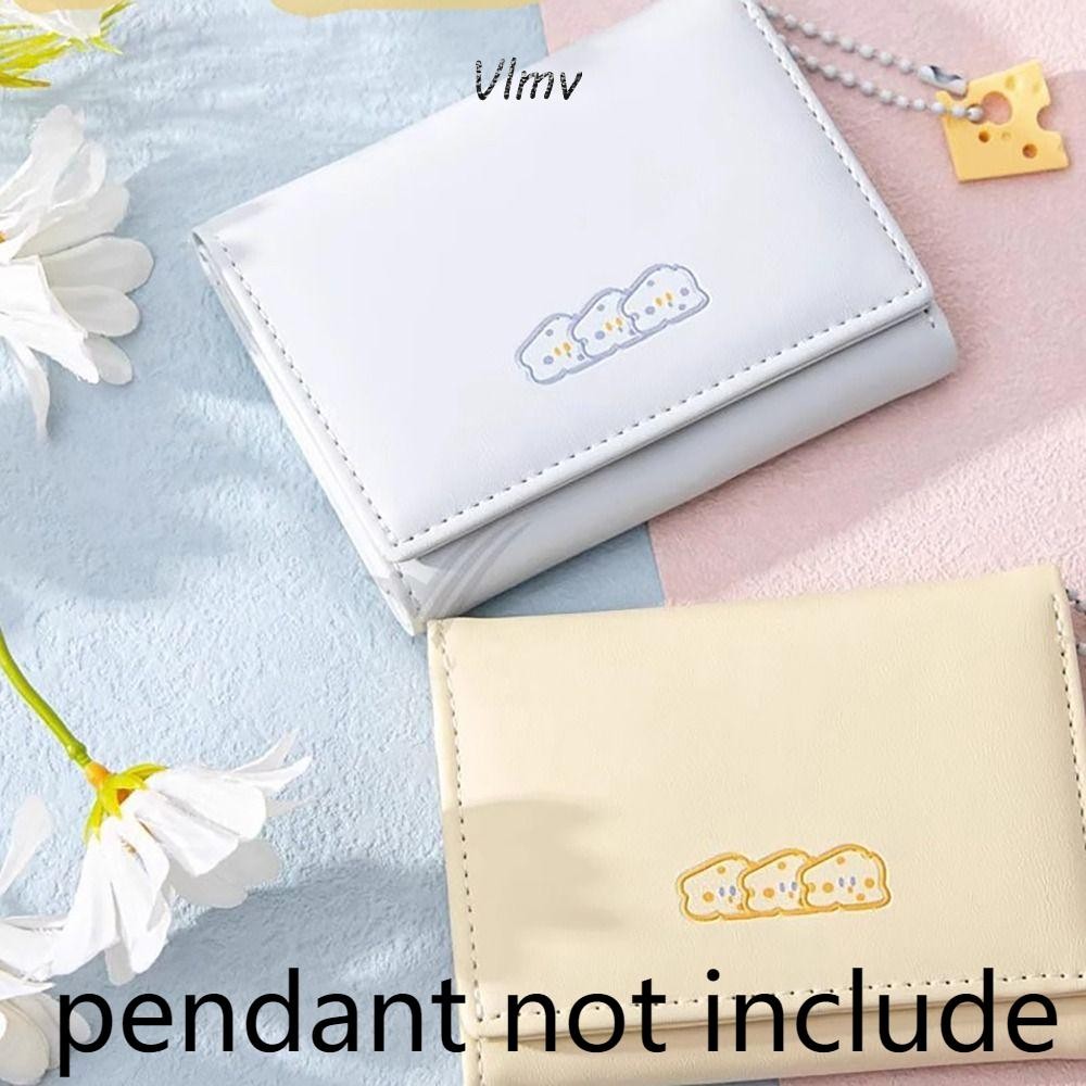 VLMV บัตรเครดิตHoloder, จี้ชีส PU หนังกระเป๋าใส่เหรียญเงิน, กระเป๋า ...