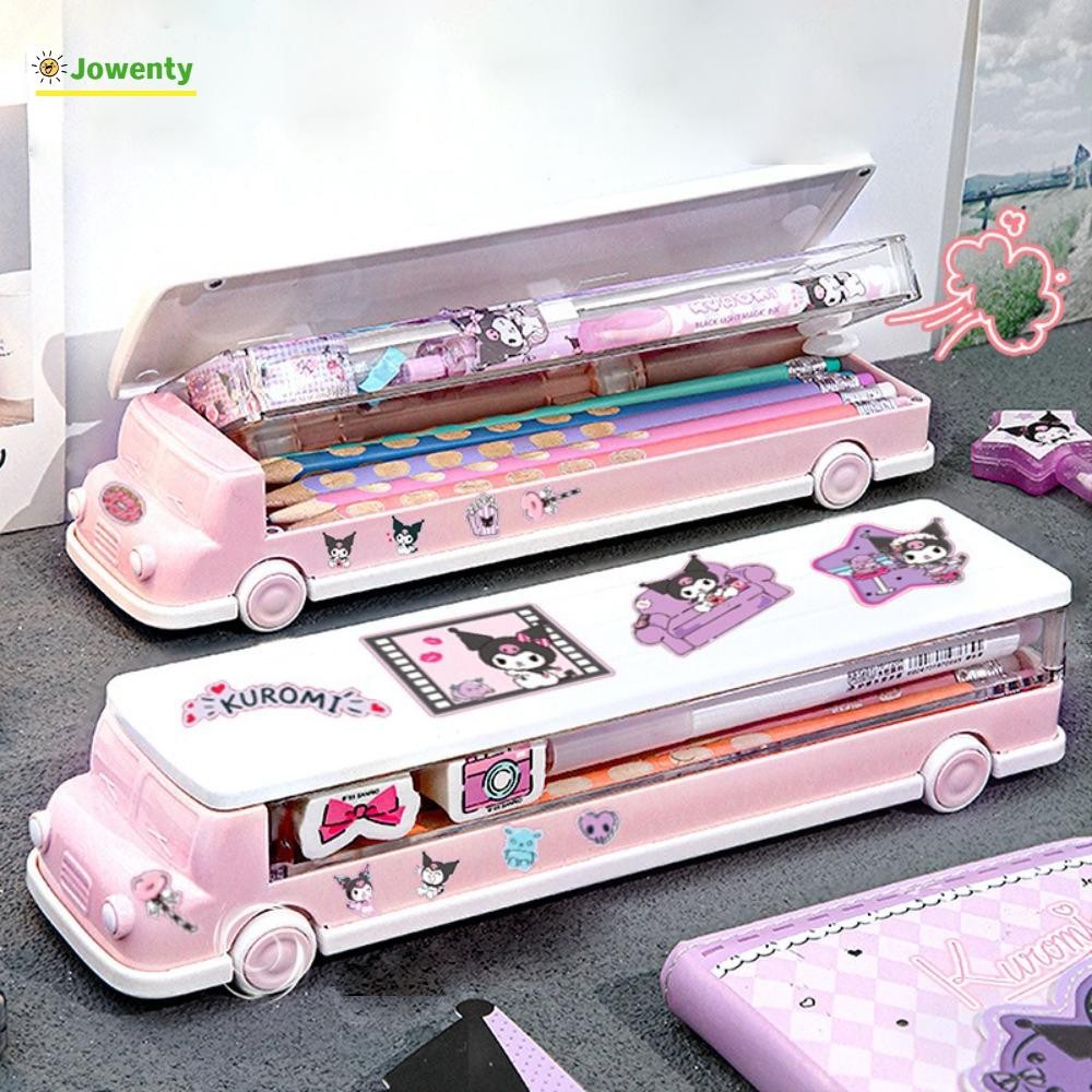 JOWENTY กล่องเก็บเครื่องเขียน, กล่องดินสอการ์ตูน Kuromi Running Bus ...