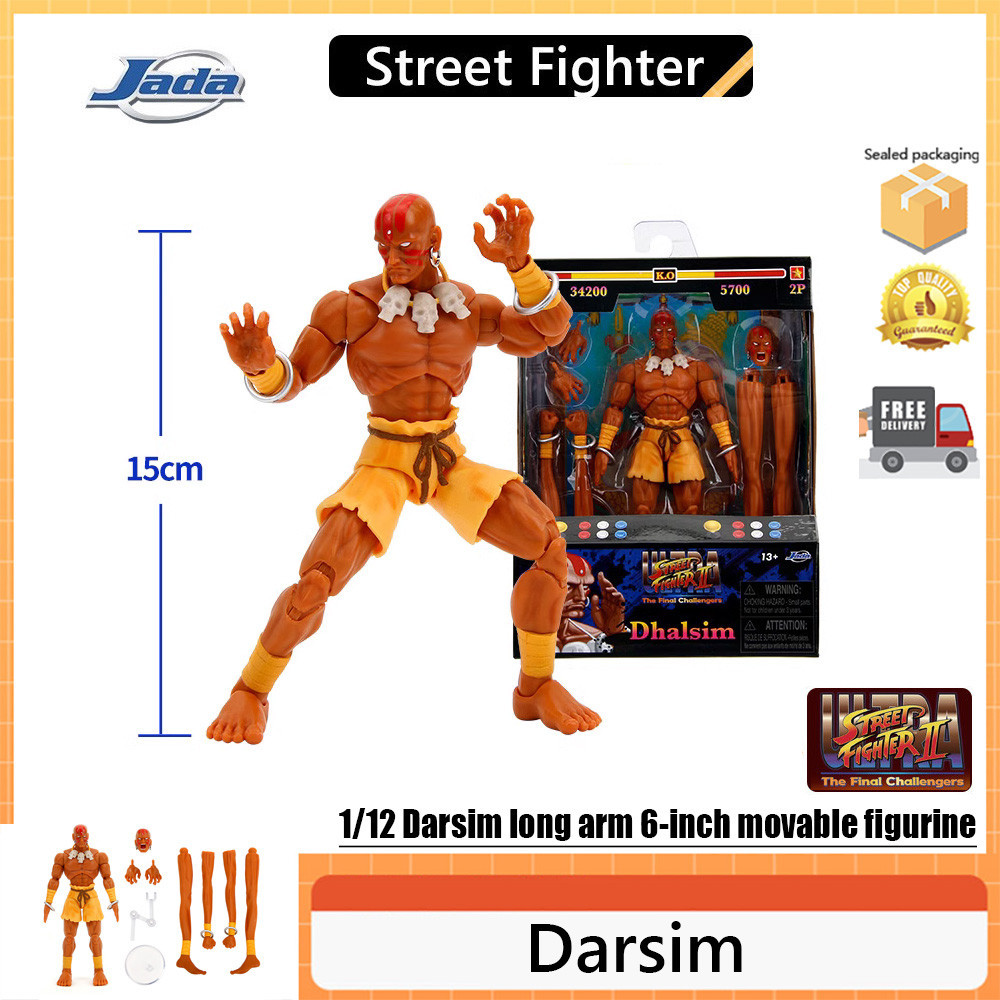 Jada ของเล่น Darsim Street Fighter 2 1/12 Darsim แขนยาว 20 ซม.รุ่น ...