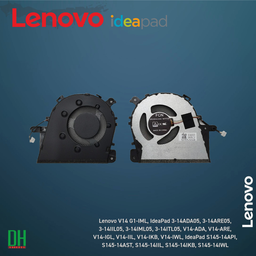 พัดลมระบายความร้อน Lenovo IdeaPad รองรับรุ่น V14 G1-IML, IdeaPad 3 ...