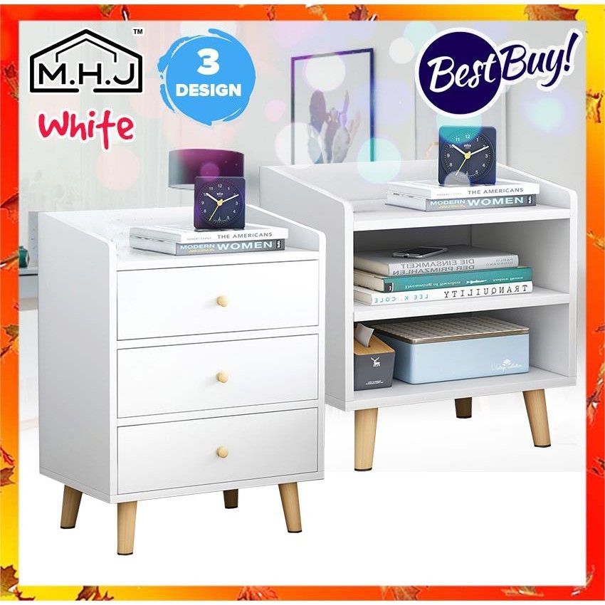 MHJ P73 3 Design Multifunction Bedside Table Shelf Simple Modern Style ...