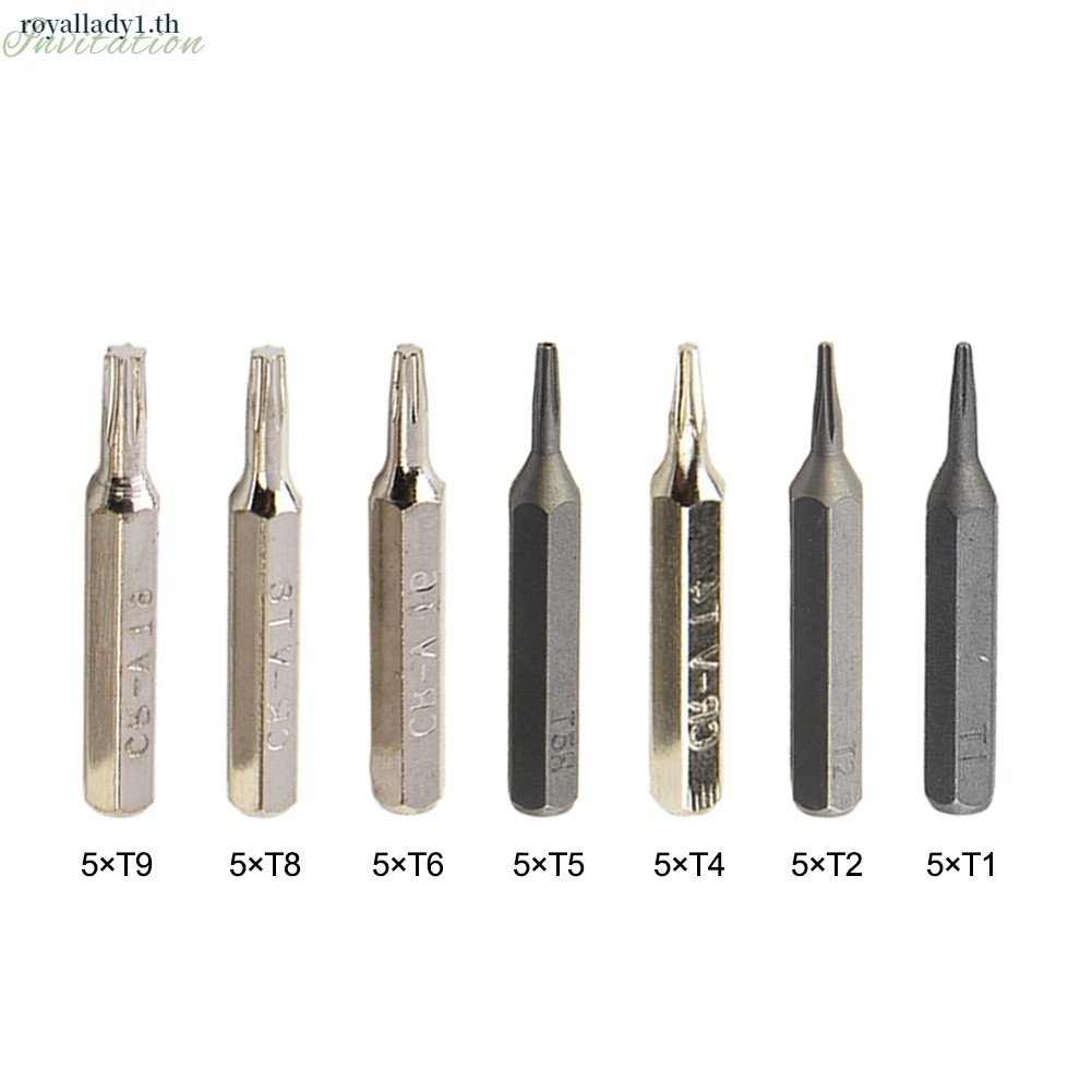 [ในสต็อก] H428mm Small Torx ไขควง Bits T1 T2 T3 T4 T5 T8 T9 T10 4mm Hex ...