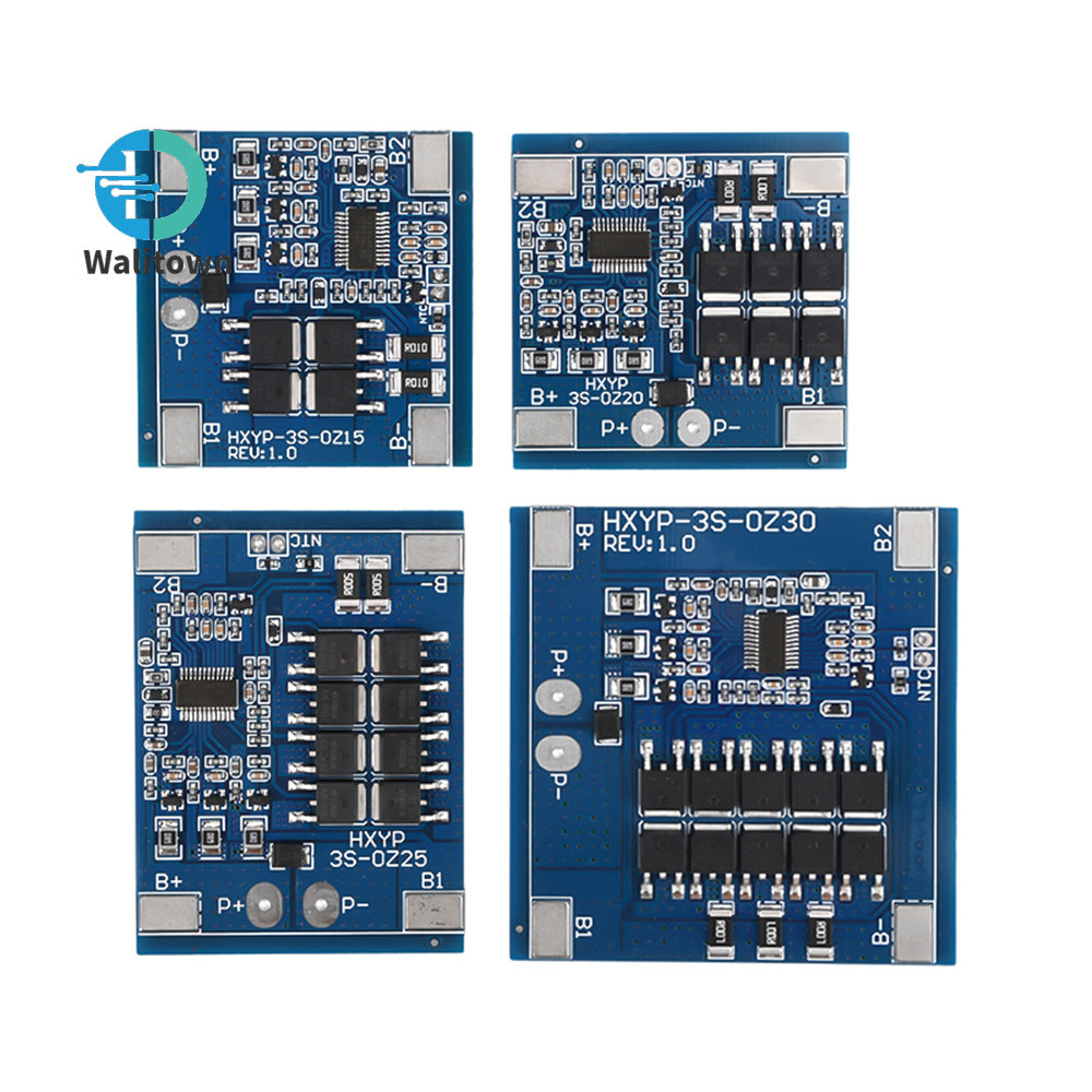 3s 12V 18650 แบตเตอรี่ลิเธียมบอร์ดป้องกัน 11.1V 12.6V Anti-overcharge ...