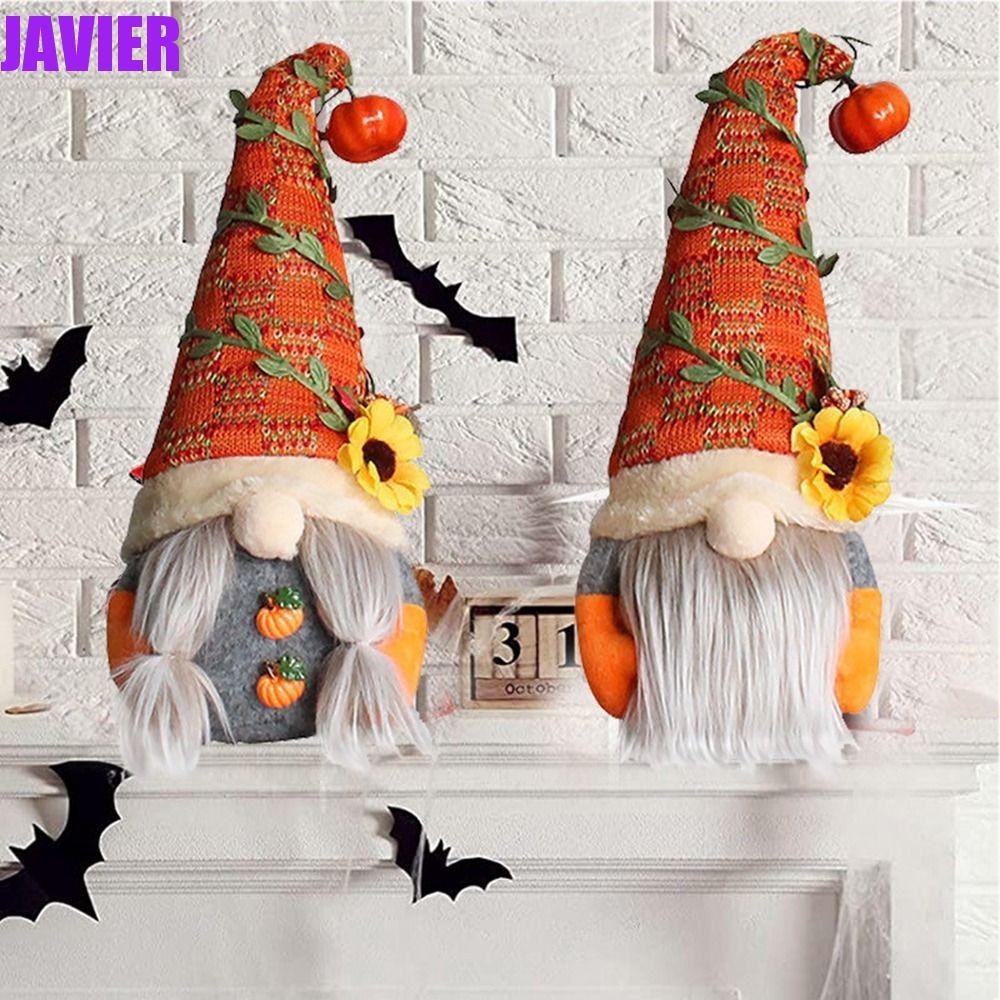Javier ฮาโลวีน Gnome ตุ๊กตา, DIY Handmade Dwarf Props ตุ๊กตา, แขวน ...
