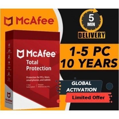 MCAFEE TOTAL PROTECTION 2023 ORIGINAL ANTIVIRUS SOFTWARE | 10 YEARS | Shopee Thailand