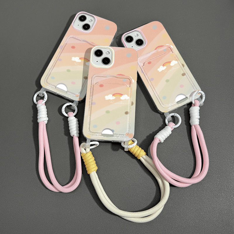 สําหรับเคสไอโฟน IP15 PRO MAX IP11 IP12 PRO IP7 IPXS MAX สวยสายรุ้ง P13 ...