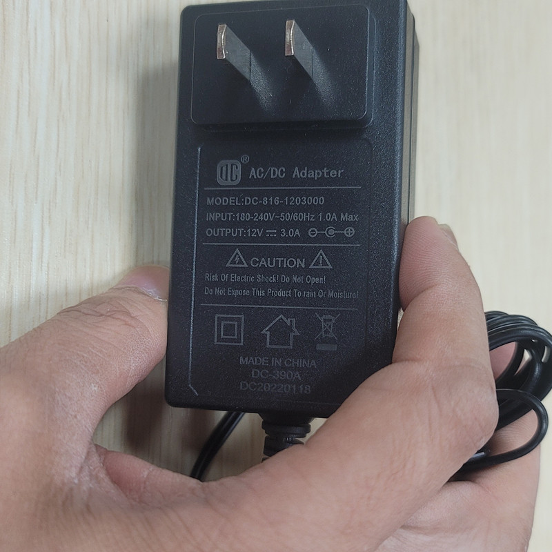 Dc-625-1225/dc-806-1203000อะแดปเตอร์ไฟอินไลน์ Dechang 12V2.5A ของ ...