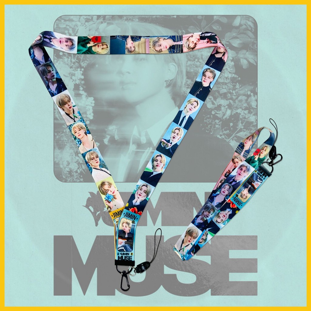 Bts BTS JIMIN Lanyard SOLO อัลบั้ม MUSE รองรับ Park JIMIN คู่มือสติกเกอร์เทป | Shopee Thailand