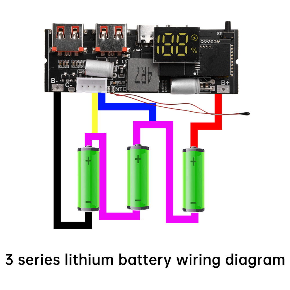 65w/100w 3S/4S/5S ชาร์จสมบัติ 2-way Super Fast ชาร์จ VC แฟลชชาร์จโมดูล ...