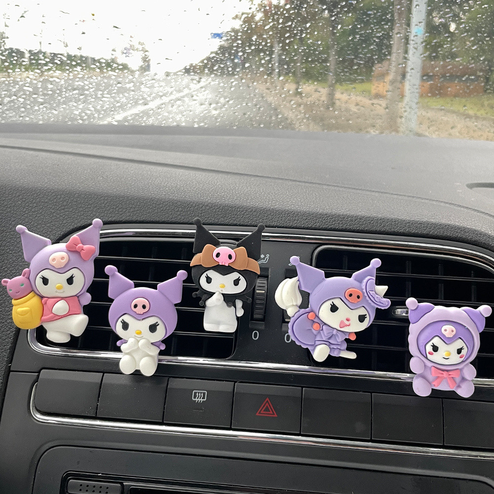 Kuromi Hello Kitty Cinnamoroll Car Air Freshener Vent Clip กลิ่นหอมสด ...