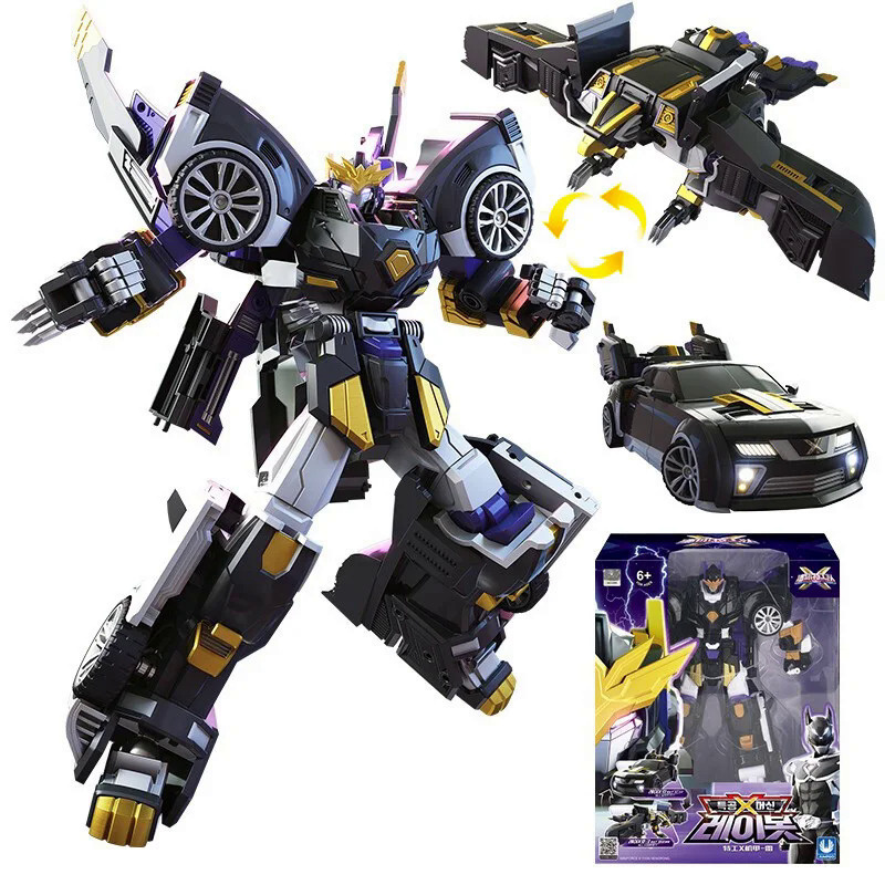 Three Modes Mini Force Transformation Mecha Robot Toys Action Figures ...