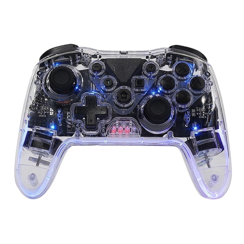 《JAPAN》★TURBO Rapid Fire Wireless Controller with RGB Lights and Dual ...