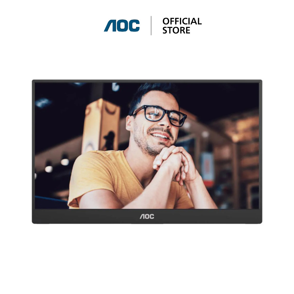 AOC 16T10 PORTABLE MONITOR (มอนิเตอร์พกพา) 15.6" IPS FHD 60Hz 5ms | Shopee Thailand