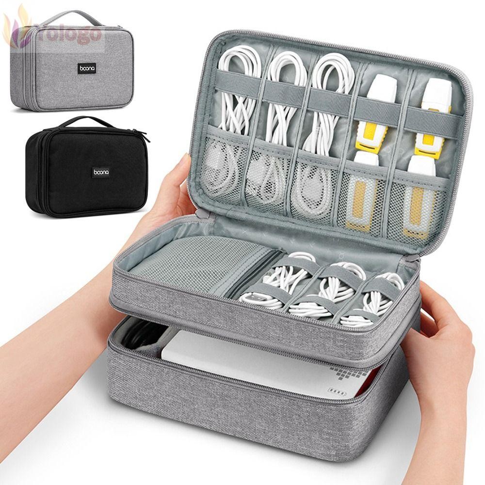 YOLOGO USB Cable Bags Organizer Makeup Cover Power Bank หูฟังกระเป๋าลวด ...