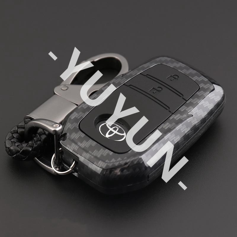 YY Toyota Hilux Rogue & Revo / Innova / Fortuner / Harrier Keyless Remote Carbon Fibre Hard Case ...