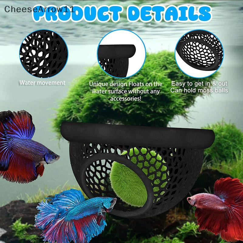 CHE Floating Betta Hide & กุ้ง Cave – เปลญวนตู้ปลา 3-in-1, แหวนป้อนลอย ...