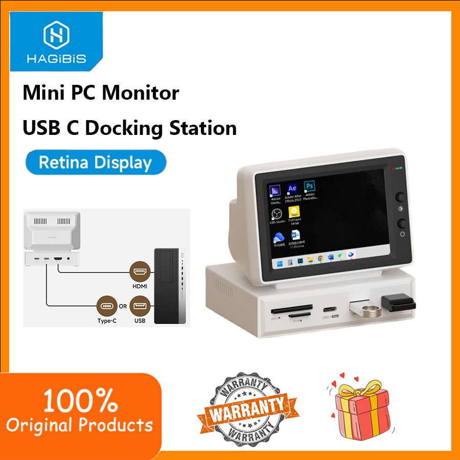 Hagibis X86 3.5 นิ้ว IPS mini screen AIDA64 mini PC CPU RAM HDD data ...
