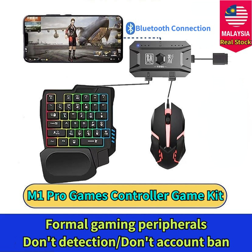 M1 Pro Mobile Controller คีย์บอร์ดเกมเมาส์ Converter PUBG Controller ...