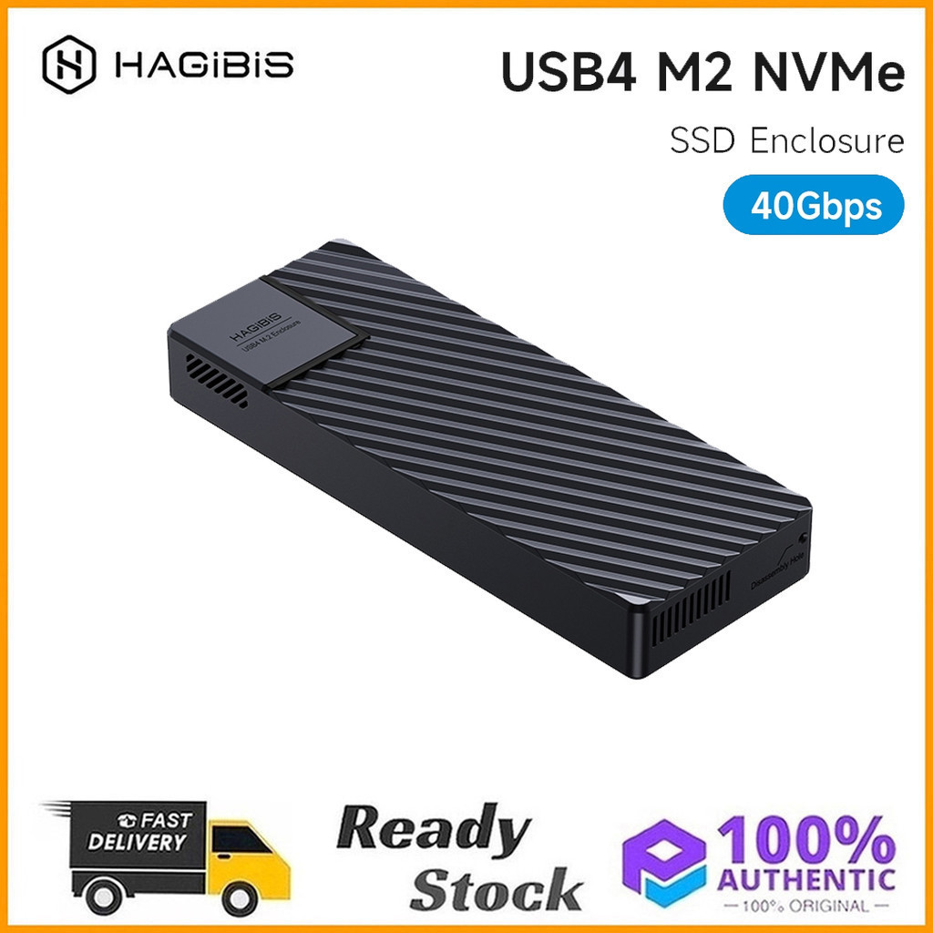 Original Hagibis USB 4.0 40Gbps M.2 NVMe SSD Enclosure ใช้งานร่วมกับ Thunderbolt 4/3 USB 3.2/3.1 ...