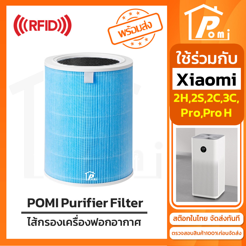 POMI Filter ไส้กรองทดแทน BLUE & Carbon พร้อม RFID สำหรับ Xiaomi Mi Air ...