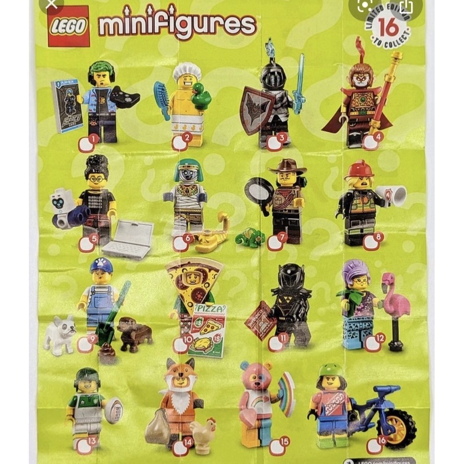 ของเล่นเสริมพัฒนาการ Lego 71025 Minifigure Series 19 S19 CMF เลโก้ มินิฟิกเกอร์ ของแท้ แกะซอง ...