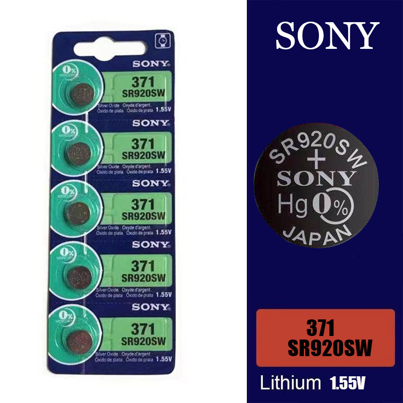 Battery ถ่านกระดุม SR920 SW 371 Sony 1.55V ของแท้ SR920SW ถ่าน จำหน่าย ...