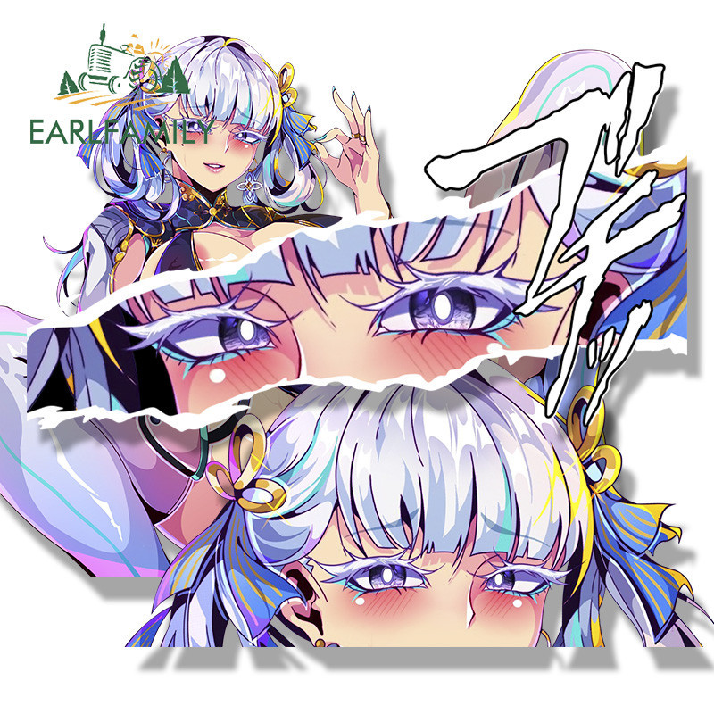 Earlfamily 13 ซม.Ahegao Jinhsi Fanart สติกเกอร์รถ Wuthering Waves Chibi ...