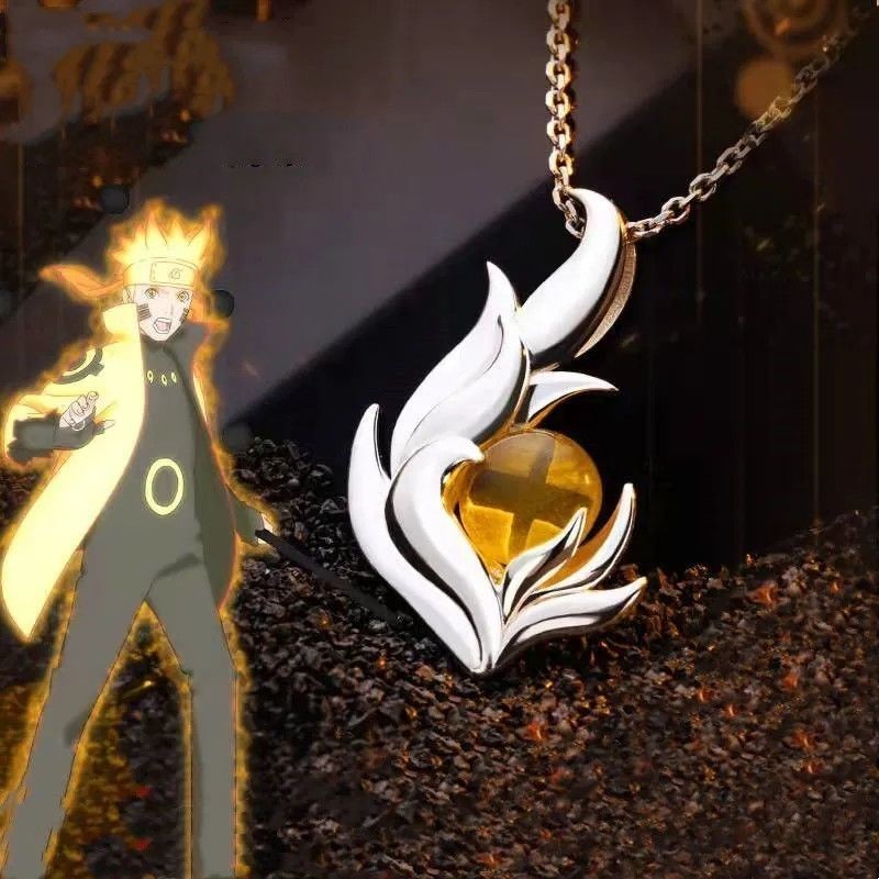 อินเทรนด์ Naruto Nine-tailed Sage Mode สร้อยคออะนิเมะอุปกรณ์ต่อพ่วงจี้ ...
