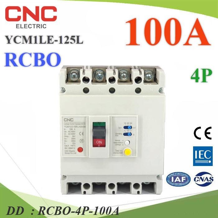 RCBO-4P-100A 100A 4P RCBO เบรกเกอร์กันดูด MCCB AC 3เฟส Residual Current DD | Shopee Thailand