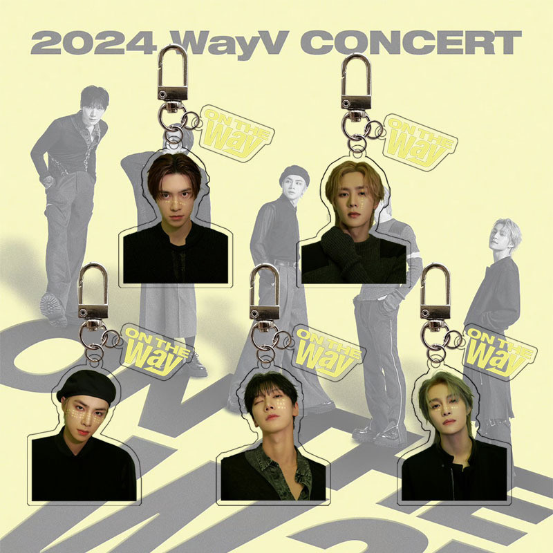 Kpop WayV ON THE Way Concert โปร่งใสพวงกุญแจจี้ใหม่อะคริลิค HD พวงกุญแจ ...