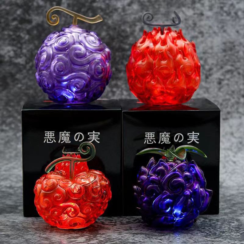 โมเดลอนิเมะ ตู้ใส่โมเดล One Piece ยางเผาไหม้ผ่าตัด Dark Devil Fruit ...