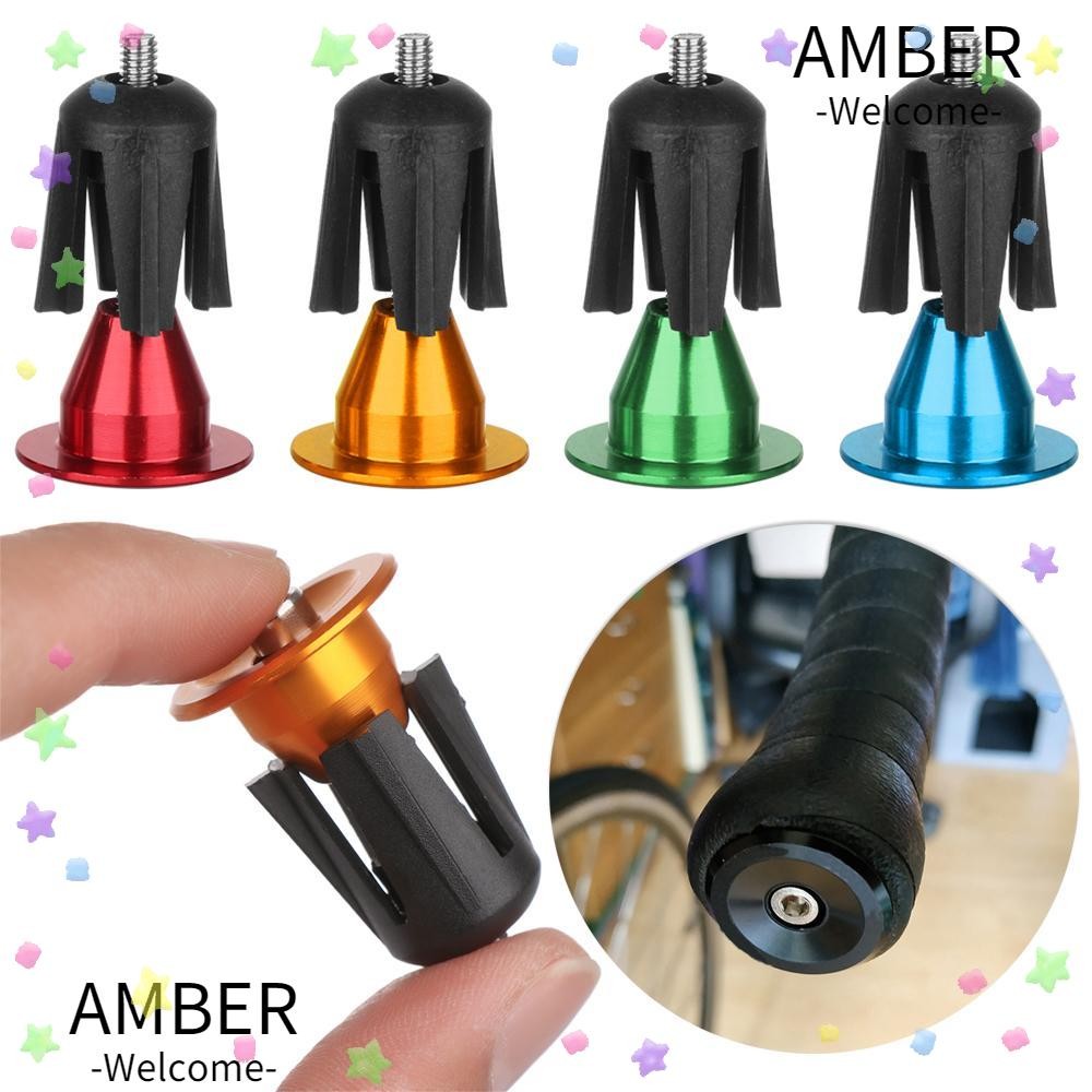 Amber 1 คู่ปลั๊กปลายแฮนด์จักรยาน Ultralight Lock-On Handle Bar ครอบคลุม ...