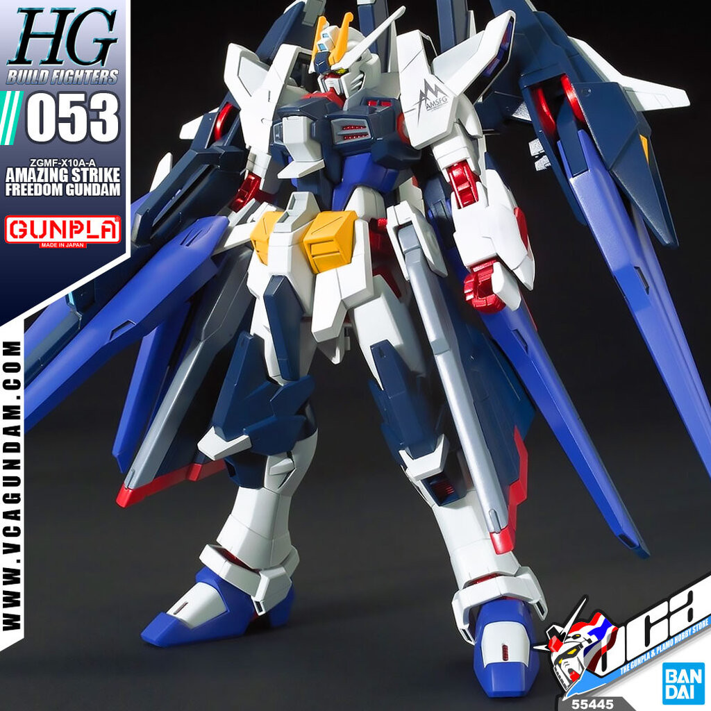 💥BANDAI GUNPLA HIGH GRADE HG 1/144 AMAZING STRIKE FREEDOM GUNDAM โมเดล กันดั้ม กันพลา VCA GUNDAM ...