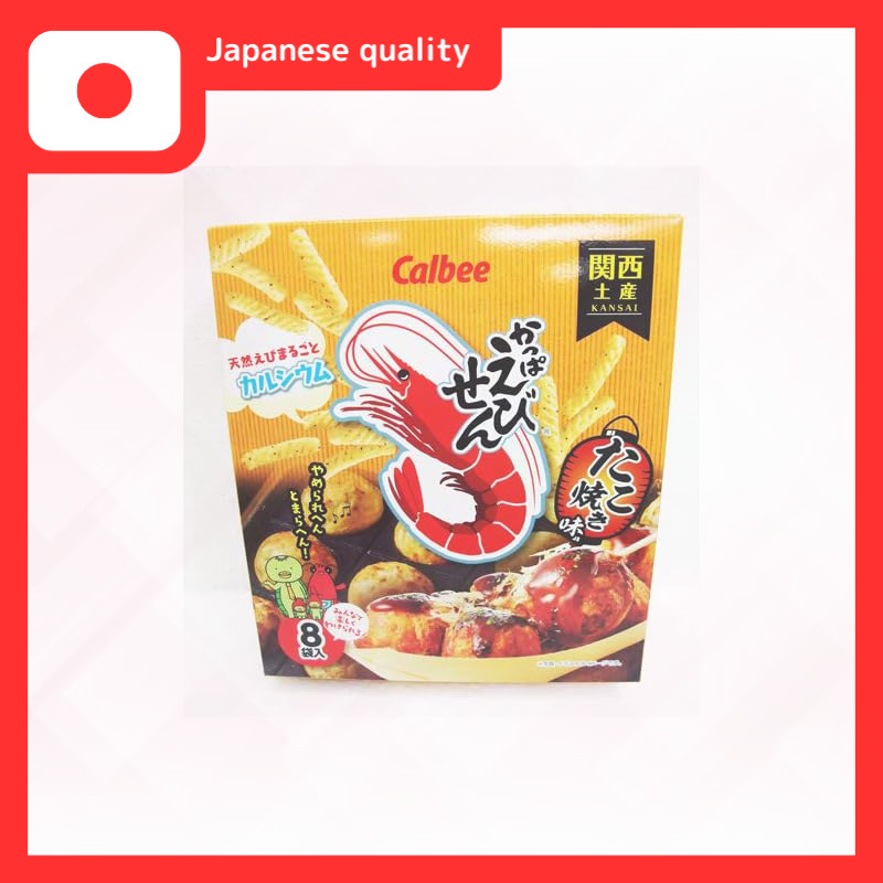 【Direct from JAPAN】 Kansai Limited Calbee Kappa Ebisen 8-pack Takoyaki Flavor Snack Popular in ...