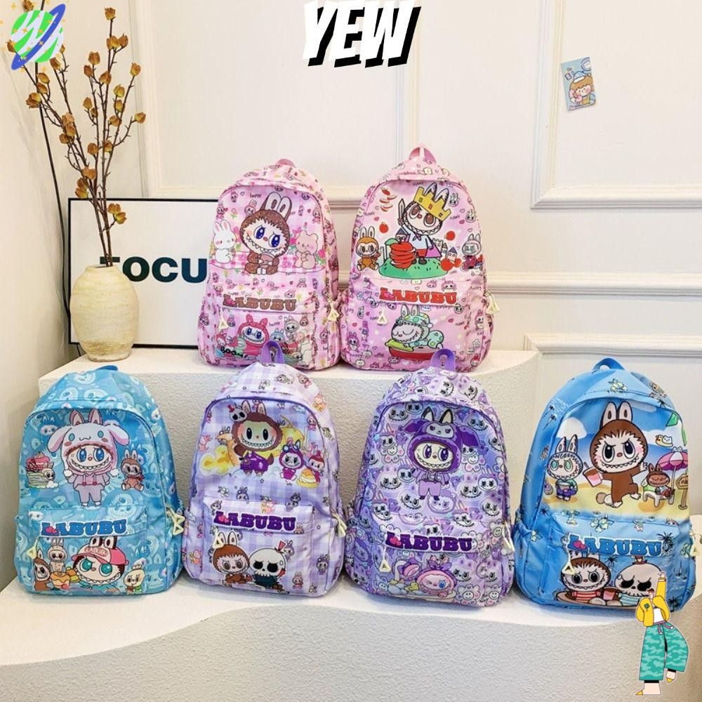 Yew กระเป๋านักเรียนนักเรียน, Simple POP MART Labubu Backpack, Fashion ...