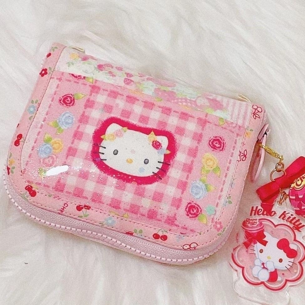 Ins ญี่ปุ่น Hello Kitty สำหรับเด็กหญิง ดีไซน์การ์ตูนน่ารัก กระเป๋าเงินแบบหลายชั้นซิป | Shopee ...